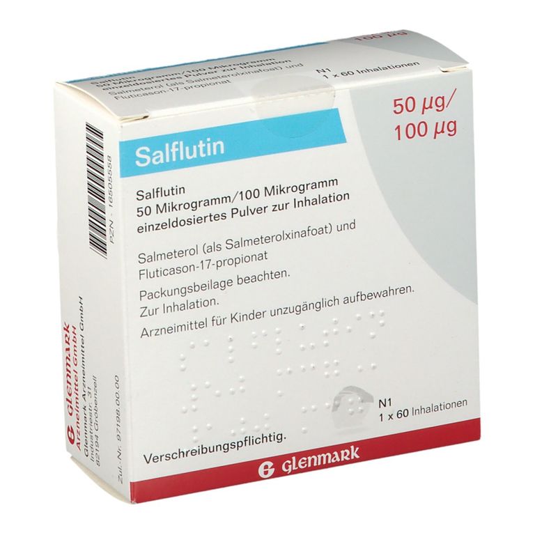 Salflutin 50 µg/100 µg/Dosis 1 St mit dem E-Rezept kaufen - Shop Apotheke