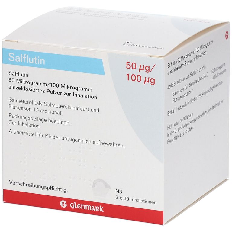 Salflutin 50 µg/100 µg/Dosis 3 St mit dem E-Rezept kaufen - Shop Apotheke