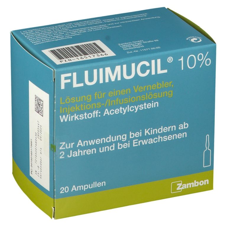 FLUIMUCIL® 10 % 20x3 ml mit dem E-Rezept kaufen - Shop Apotheke