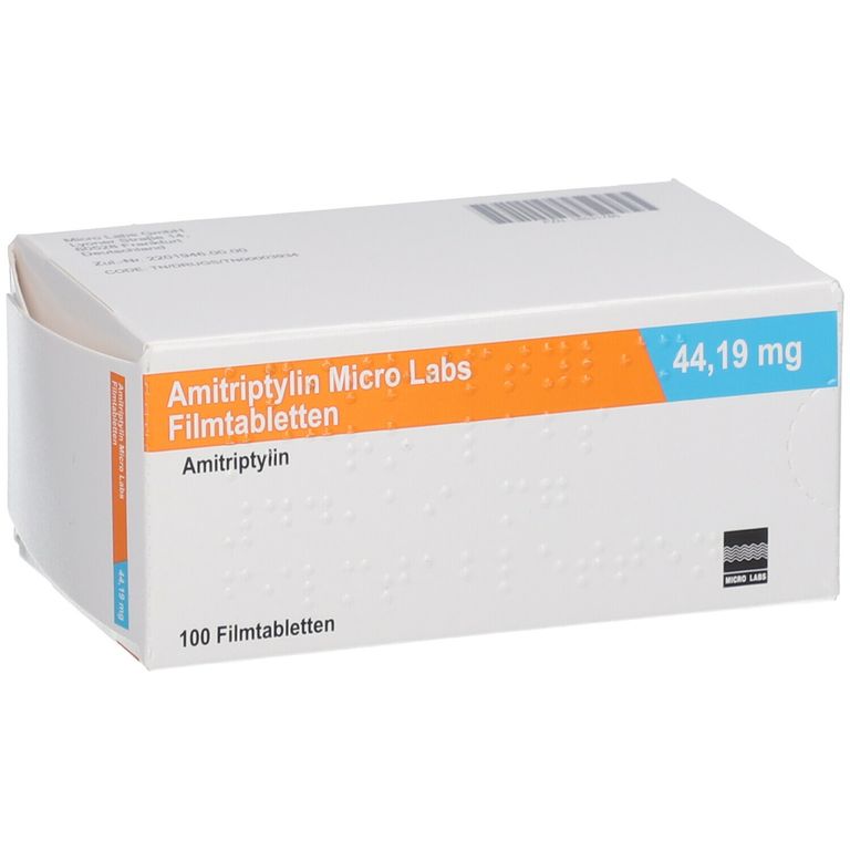 AMITRIPTYLIN Micro Labs 44,19 mg Filmtabletten 100 St mit dem E-Rezept ...