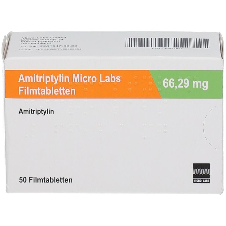 Amitriptylin Micro Labs 66,29 mg 50 St mit dem E-Rezept kaufen - Shop ...