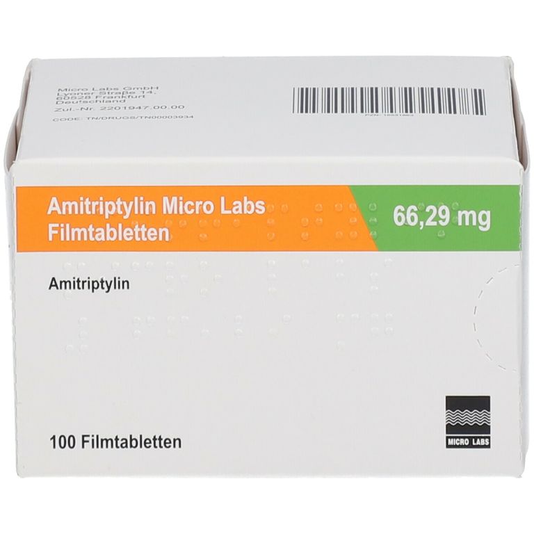 Amitriptylin Micro Labs 66,29 mg 100 St mit dem E-Rezept kaufen - Shop ...