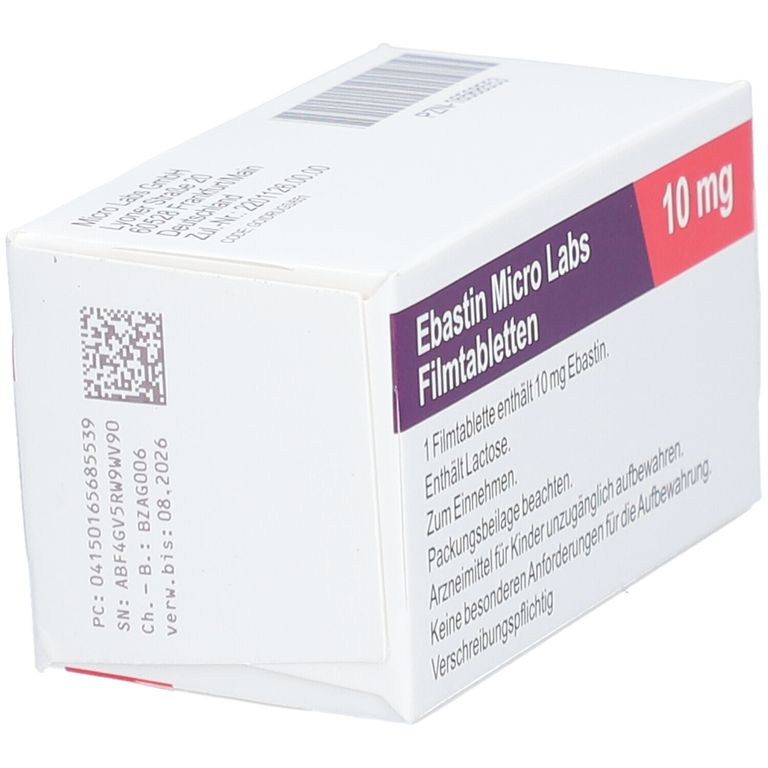 Ebastin Micro Labs 10 mg 100 St mit dem E-Rezept kaufen - Shop Apotheke