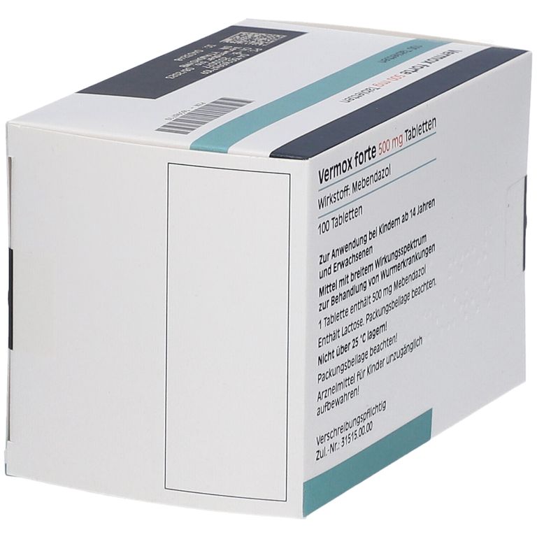 Vermox forte® 500 mg 100 St mit dem E-Rezept kaufen - Shop Apotheke