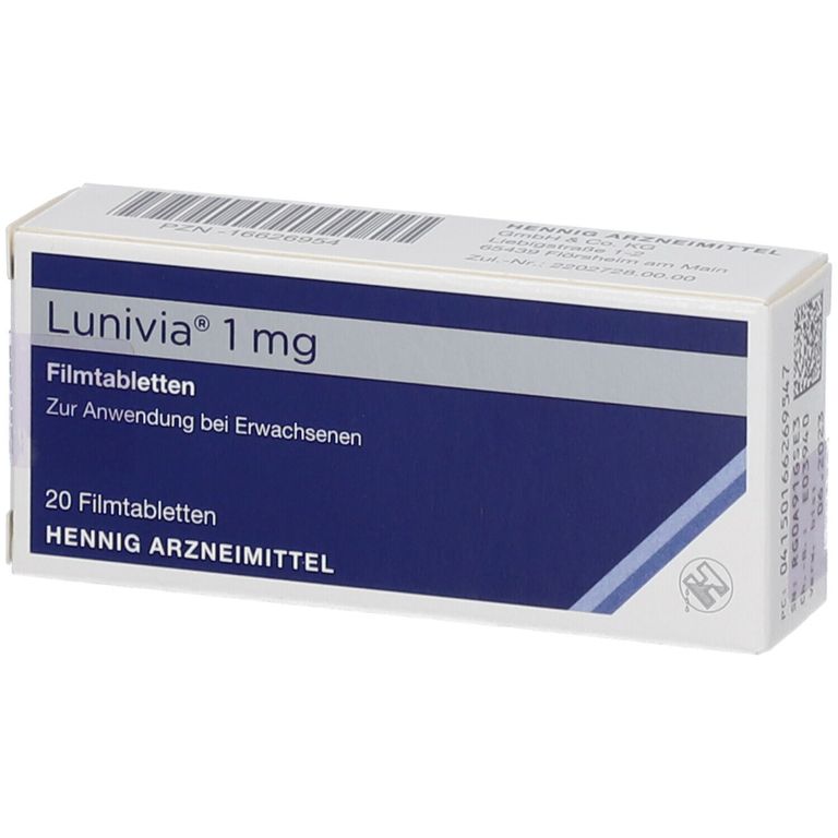 Lunivia® 1 mg 20 St mit dem E-Rezept kaufen - Shop Apotheke