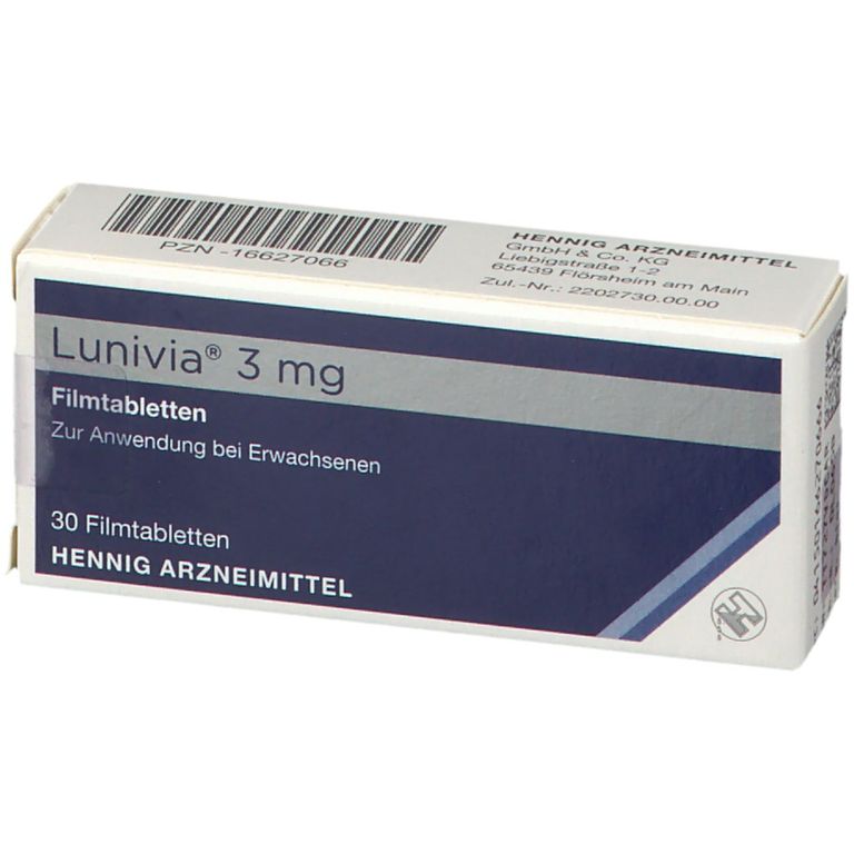 Lunivia® 3 mg 30 St mit dem E-Rezept kaufen - Shop Apotheke