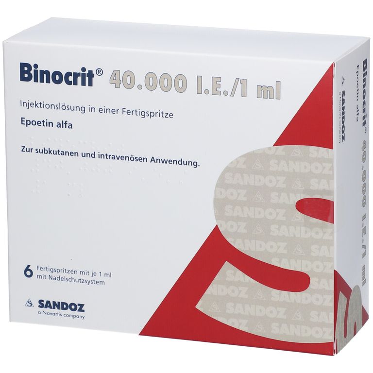 Binocrit 40.000 I.E./1 ml 6x1 ml mit dem E-Rezept kaufen - Shop Apotheke