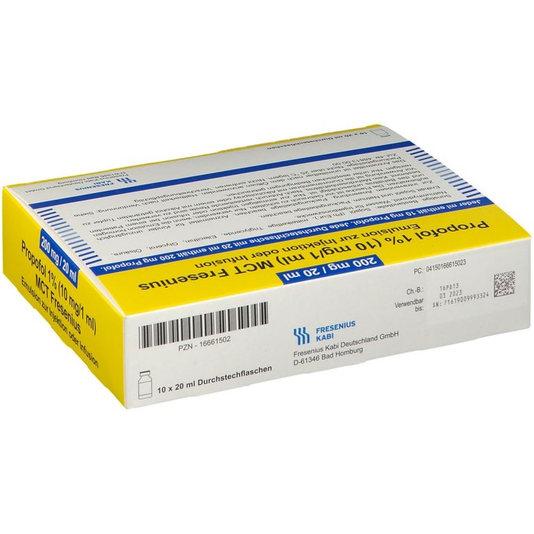 Propofol 1% 10 mg/1 ml MCT 10x20 ml mit dem E-Rezept kaufen - Shop Apotheke