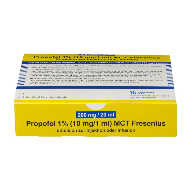 Propofol 1% 10 mg/1 ml MCT 10x20 ml mit dem E-Rezept kaufen - Shop Apotheke