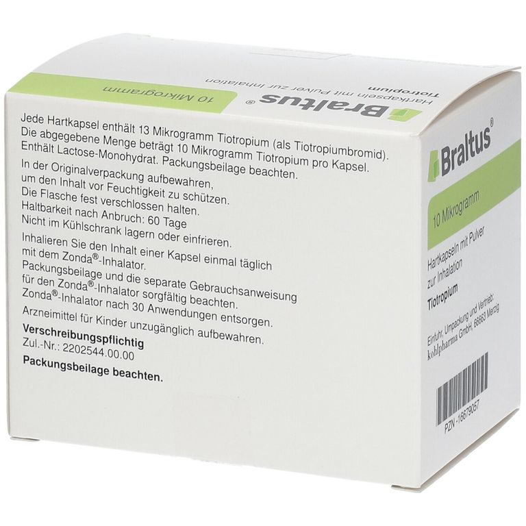 Braltus 10 µg + Zonda-Inhalat 60 St mit dem E-Rezept kaufen - Shop Apotheke