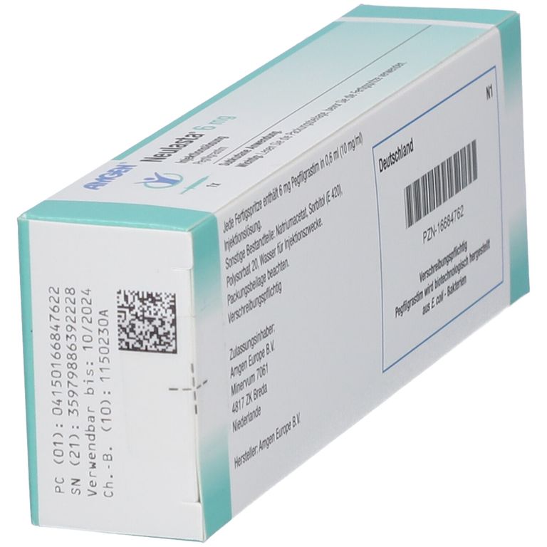 NEULASTA 6 mg Injektionslösung i.e.Fertigspritze 1 St mit dem E-Rezept ...