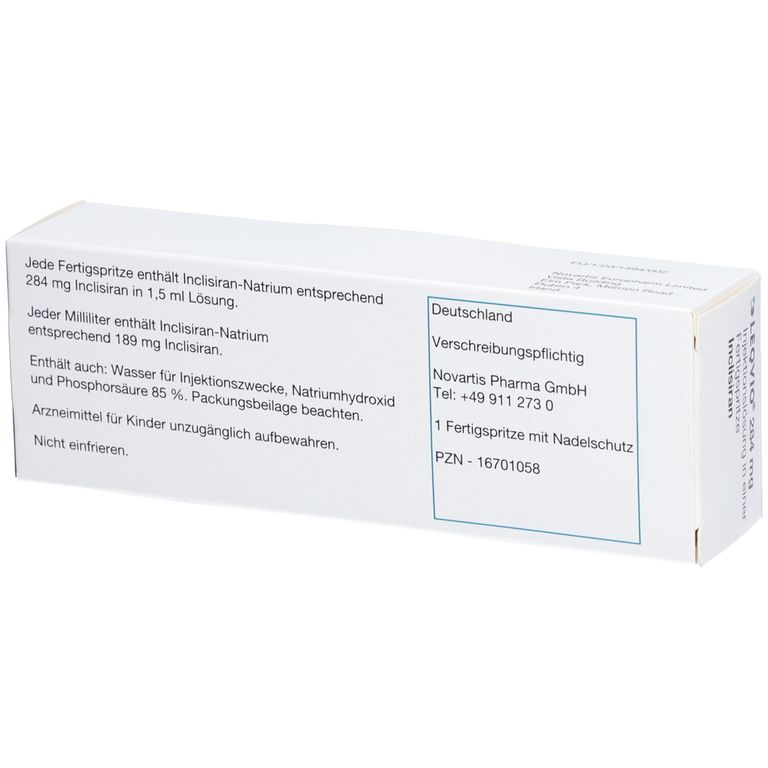 Leqvio 284 mg 1x1,5 ml mit dem E-Rezept kaufen - Shop Apotheke