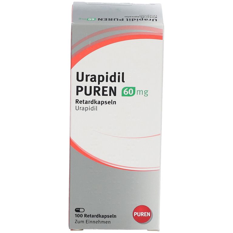 URAPIDIL PUREN 60 mg Retardkapseln 100 St mit dem E-Rezept kaufen ...