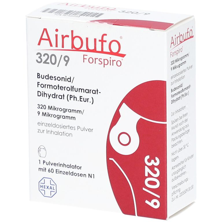 Airbufo® Forspiro® 320 µg/9 µg/Dosis 60 ED 1 St mit dem E-Rezept kaufen ...