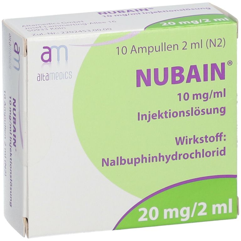 Nubain® 10 mg/ml 10x2 ml mit dem E-Rezept kaufen - Shop Apotheke