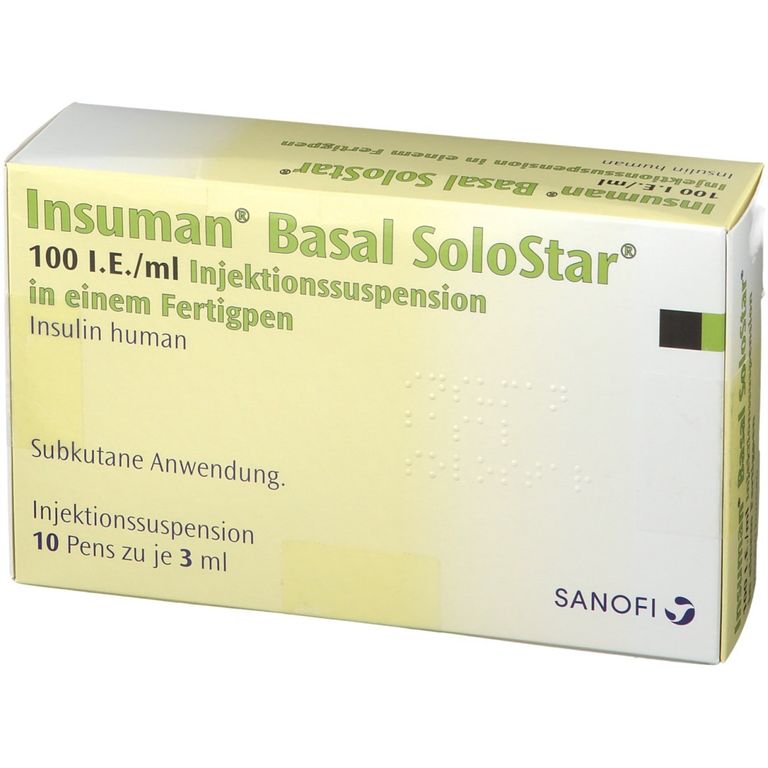Insuman® Basal 100Ie/MlSol 10x3 ml mit dem E-Rezept kaufen - Shop Apotheke