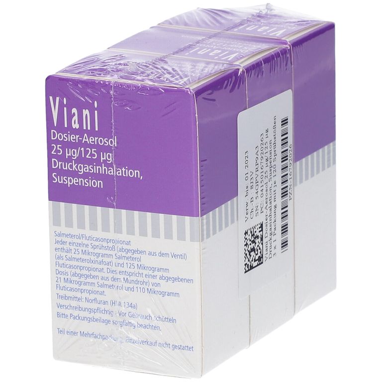 Viani 25 µg/125 µg 3x120 St mit dem E-Rezept kaufen - Shop Apotheke