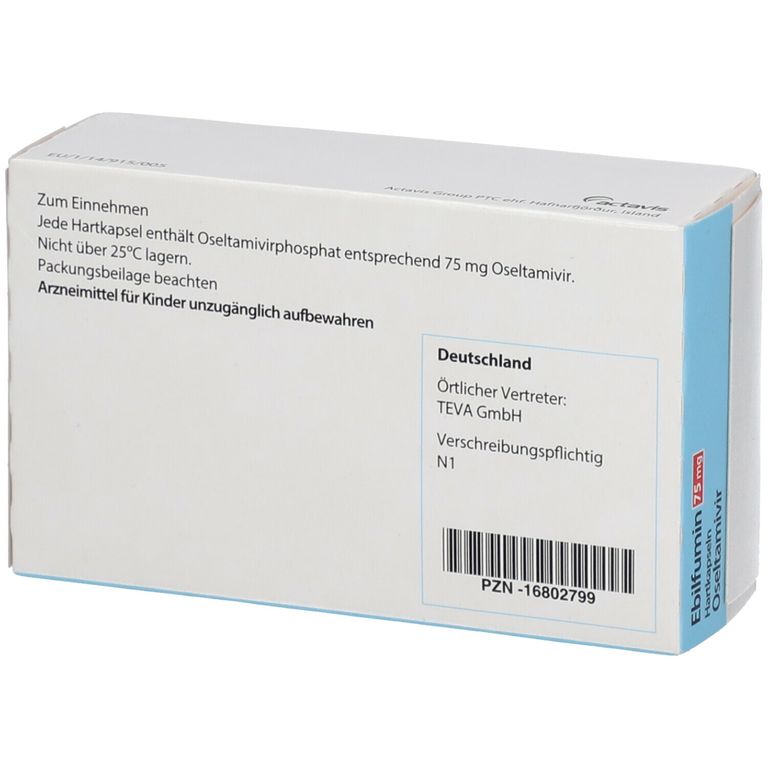 Ebilfumin 75 mg 10 St mit dem E-Rezept kaufen - Shop Apotheke