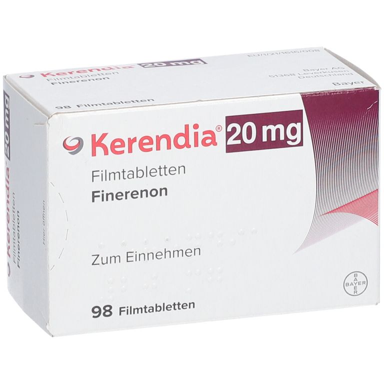KERENDIA 20 mg Filmtabletten 98 St mit dem E-Rezept kaufen - Shop Apotheke