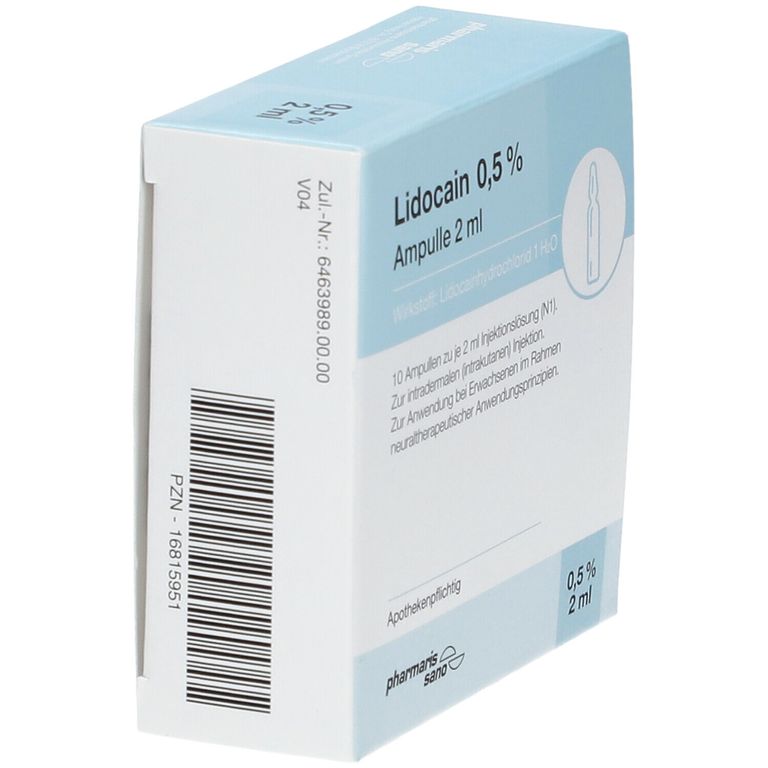 Lidocain 0,5% 10x2 ml - Shop Apotheke