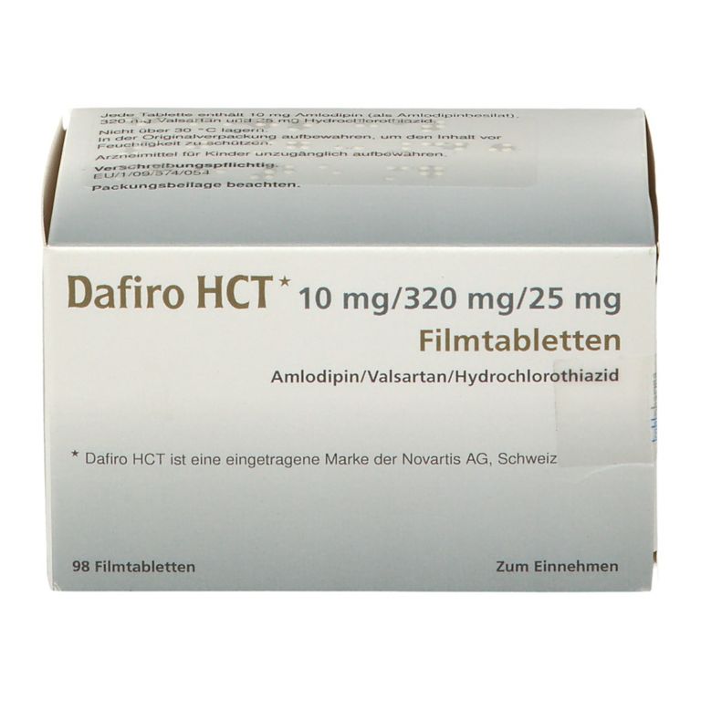 Dafiro HCT 10 mg/320 mg/25 mg 98 St mit dem E-Rezept kaufen - Shop Apotheke