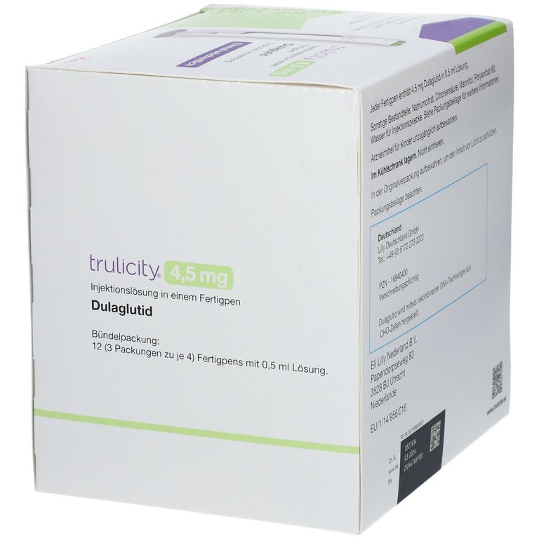 TRULICITY 4,5 mg Injektionslösung i.e.Fertigpen 12 St mit dem E-Rezept ...