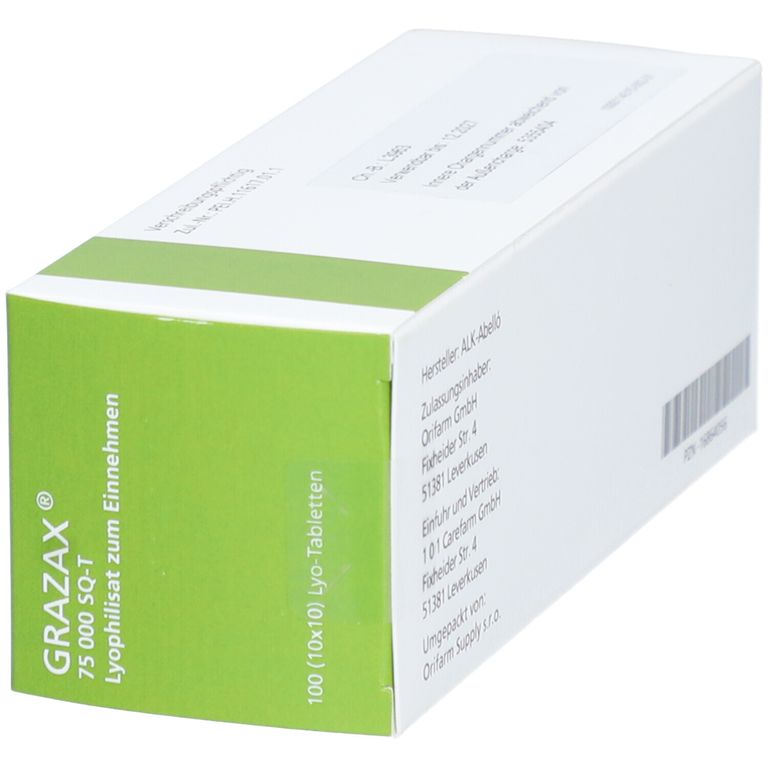 Grazax® 75000Sq-TLyo- 100 St mit dem E-Rezept kaufen - Shop Apotheke