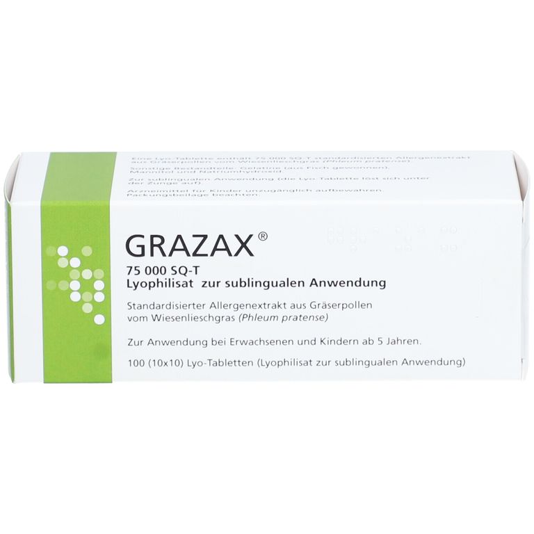 Grazax® 75000Sq-TLyo- 100 St mit dem E-Rezept kaufen - Shop Apotheke
