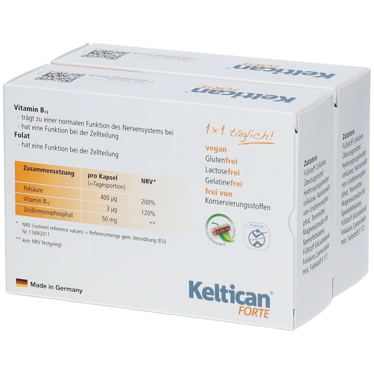 Keltican® forte Kapseln mit Uridinmonophosphat (UMP), Vitamin B12 und ...