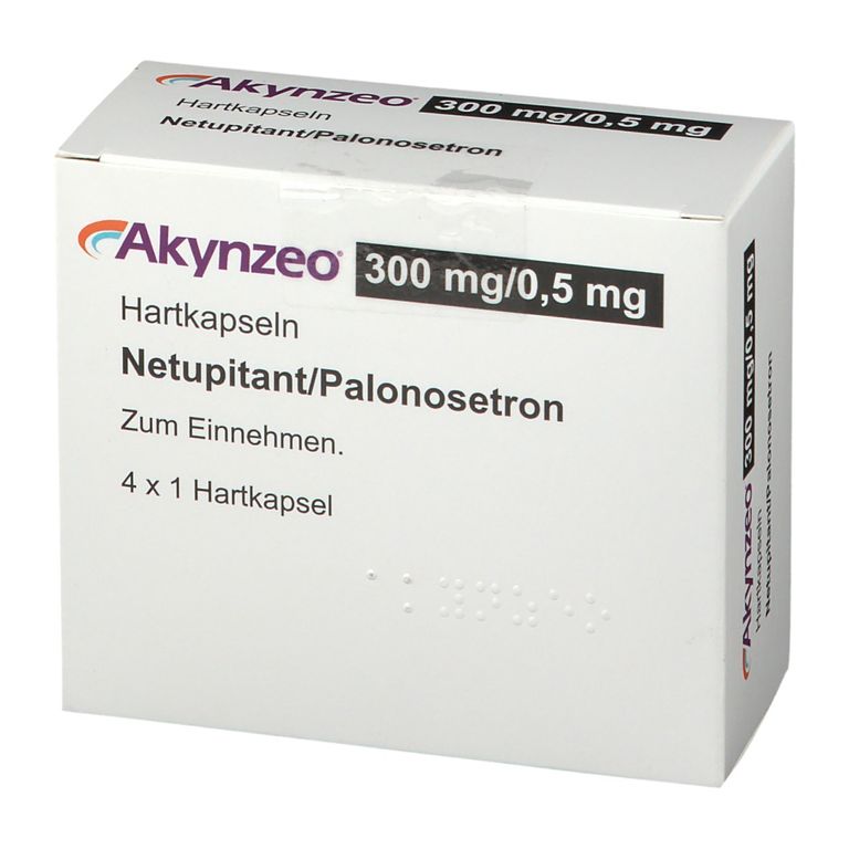 Akynzeo® 300Mg/0.5Mg 4 St mit dem E-Rezept kaufen - Shop Apotheke