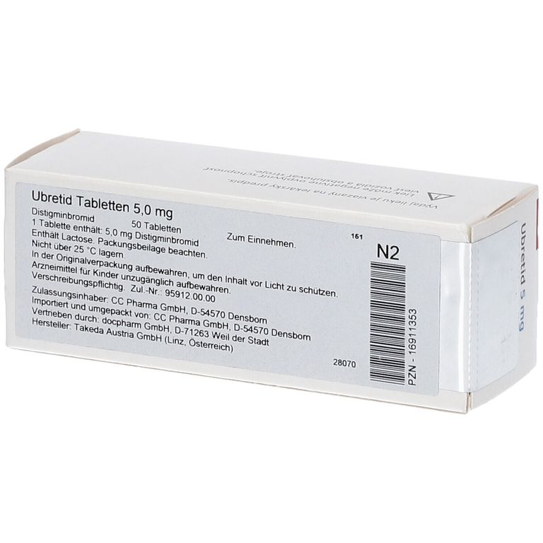 Ubretid 5 mg 50 St mit dem E-Rezept kaufen - Shop Apotheke