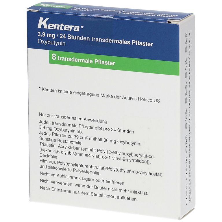 Kentera 3,9 mg/24 Stunden 8 St mit dem E-Rezept kaufen - Shop Apotheke