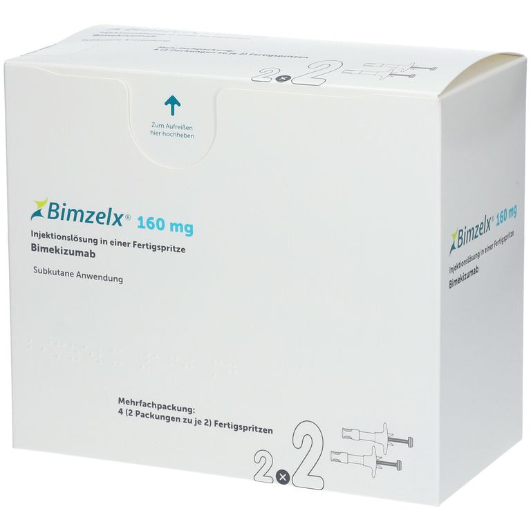 BIMZELX 160 mg Injektionslösung in Fertigspritze 2x2 St mit dem E ...