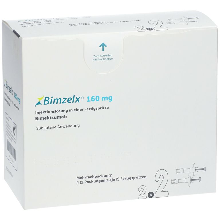 BIMZELX 160 mg Injektionslösung in Fertigspritze 2x2 St mit dem E ...
