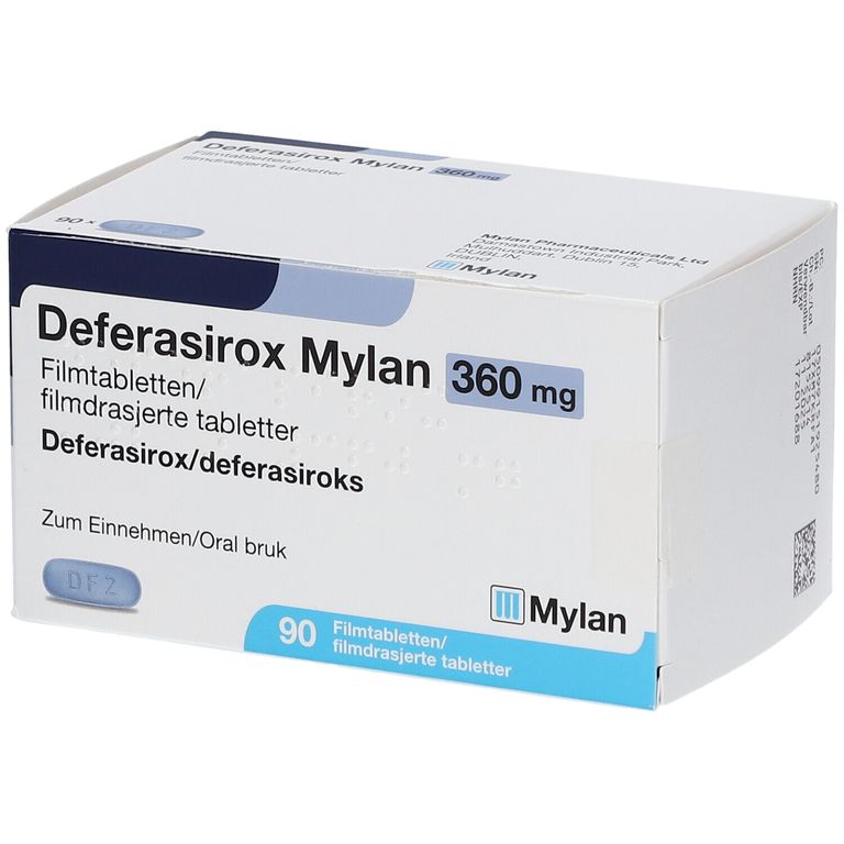 DEFERASIROX Mylan 360 mg Filmtabletten 90 St mit dem E-Rezept kaufen ...