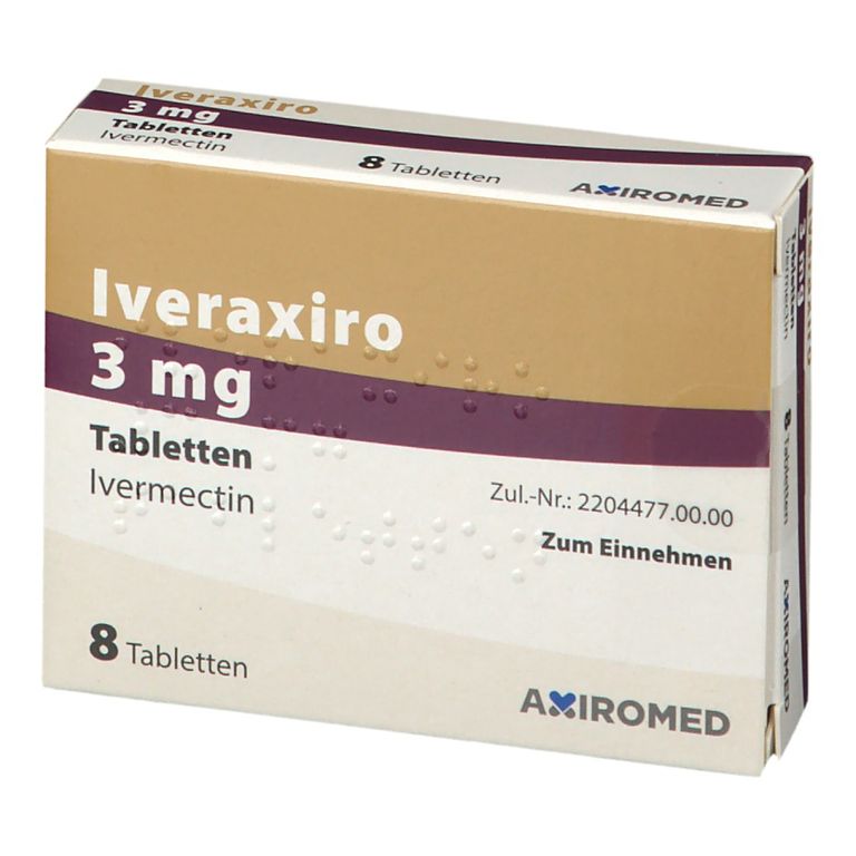 IVERAXIRO 3 mg Tabletten 8 St mit dem E-Rezept kaufen - Shop Apotheke