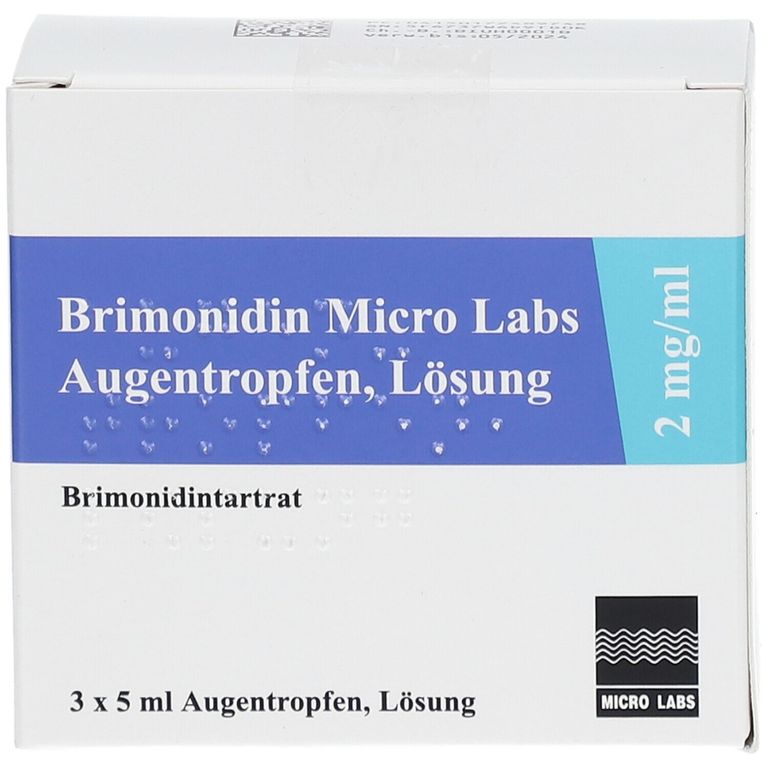 BRIMONIDIN Micro Labs 2 mg/ml Augentropfen 3x5 ml mit dem E-Rezept ...