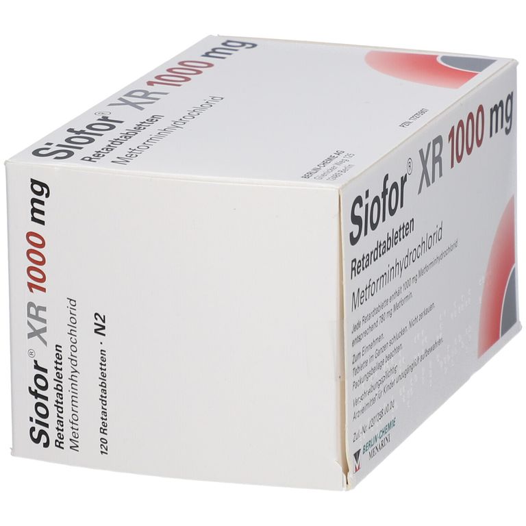 SIOFOR XR 1000 mg Retardtabletten 120 St mit dem E-Rezept kaufen - Shop ...
