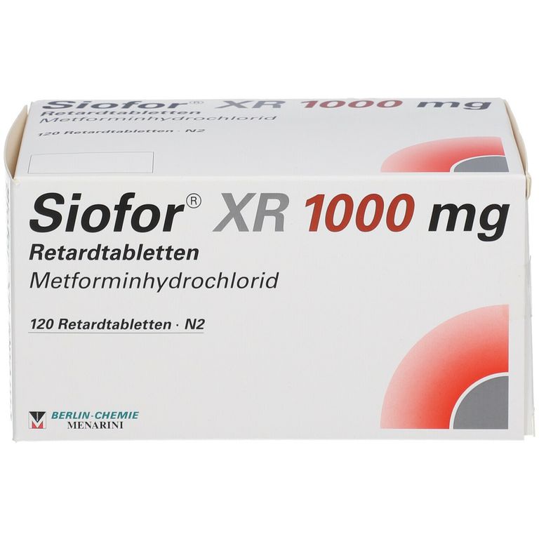 SIOFOR XR 1000 mg Retardtabletten 120 St mit dem E-Rezept kaufen - Shop ...