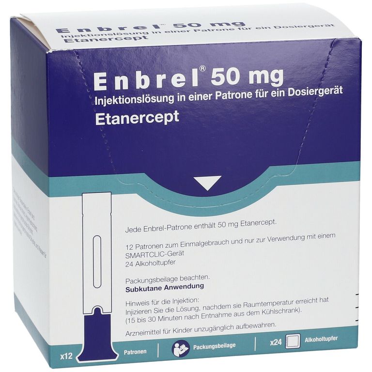 ENBREL 50 mg Inj.-Lsg.i.e.Patr.f.Dosierg.SMARTCLIC 12 St mit dem E ...