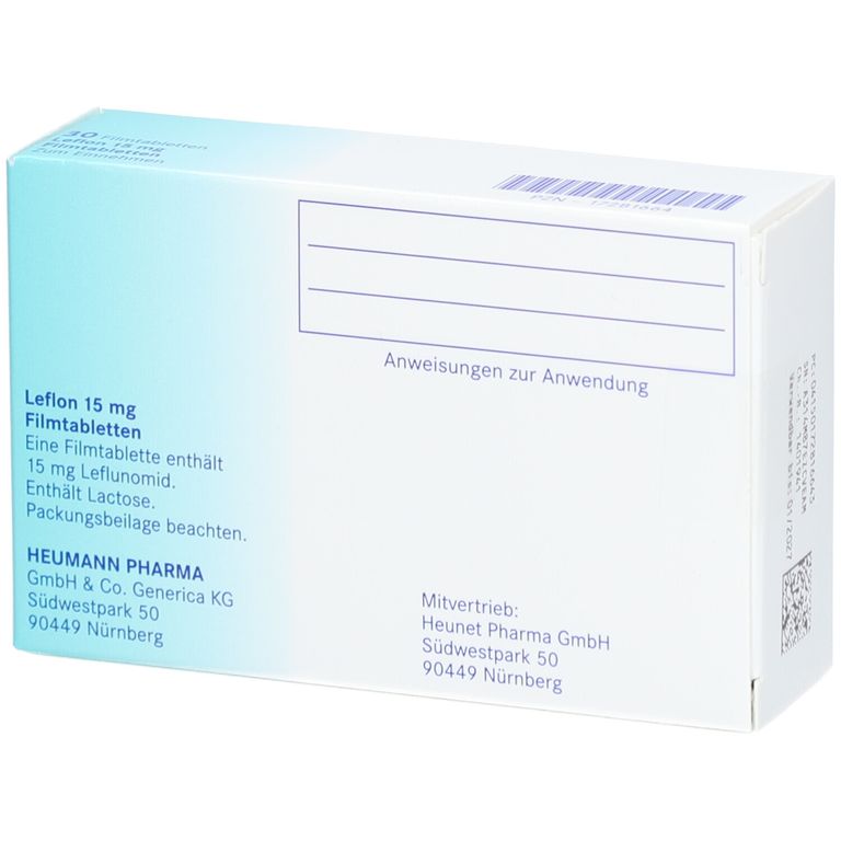 LEFLON 15 mg Filmtabletten 30 St mit dem E-Rezept kaufen - Shop Apotheke