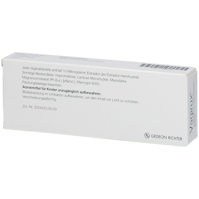 VAGIRUX 10 Mikrogramm Vaginaltabletten 18 St mit dem E-Rezept kaufen ...
