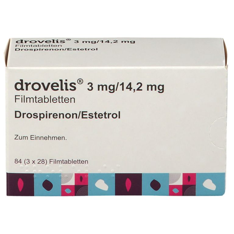 drovelis® 3 mg/14,2 mg 3x28 St mit dem E-Rezept kaufen - Shop Apotheke