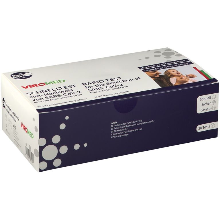 VIROMED SARS-CoV-2 Schnelltest 20 St - Shop Apotheke