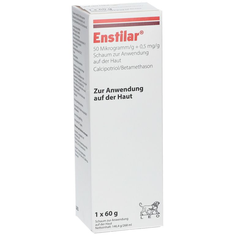 ENSTILAR 50 µg/g + 0,5 mg/g Schaum z.Anw.a.d.Haut 60 g mit dem E-Rezept ...
