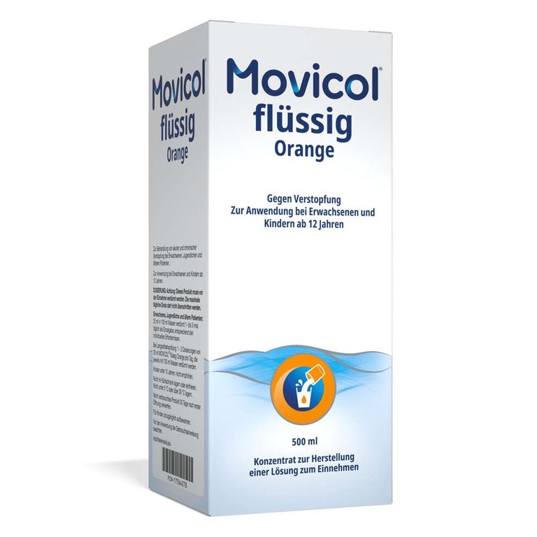 MOVICOL® flüssig Orange 500 ml - Shop Apotheke