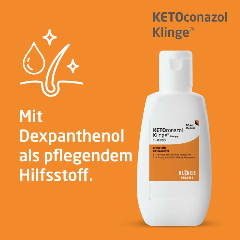 KETOconazol Klinge® 20 mg/g Shampoo 60 ml - Shop Apotheke