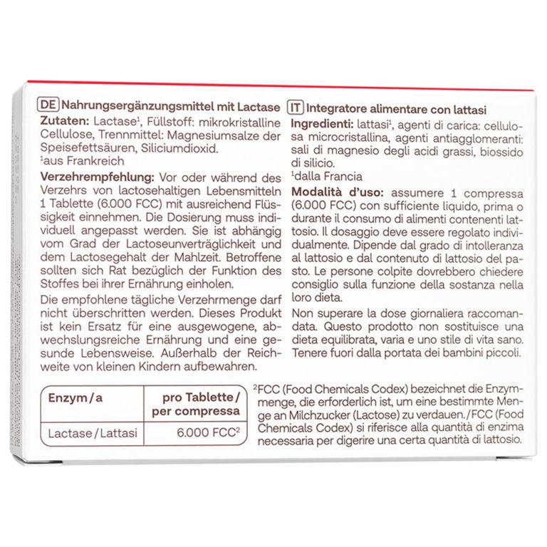Redcare Lactase 6000 2x100 St - Shop Apotheke