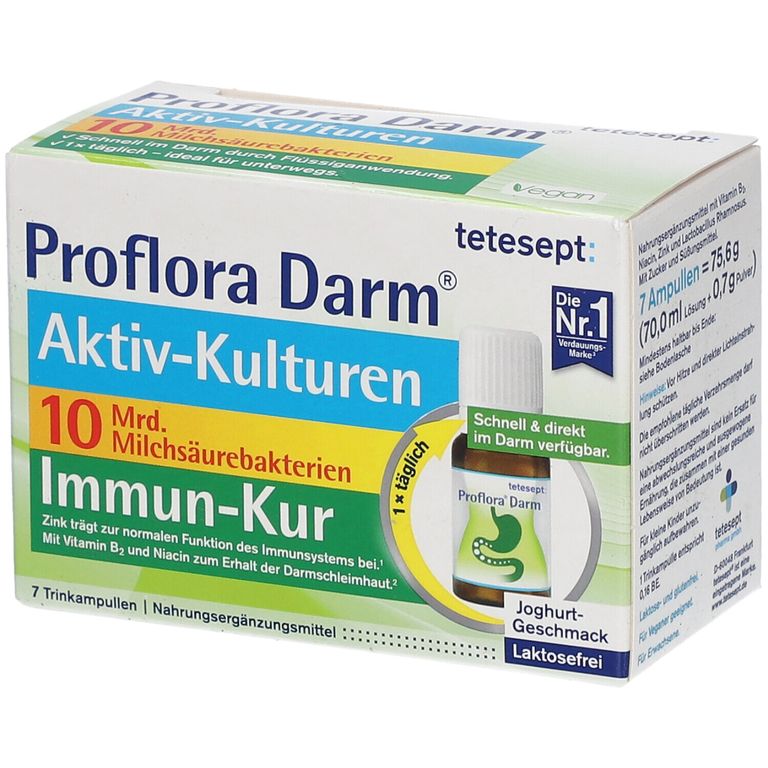 tetesept® Proflora Darm Aktiv-Kulturen Trinkampullen 7 St - Shop Apotheke