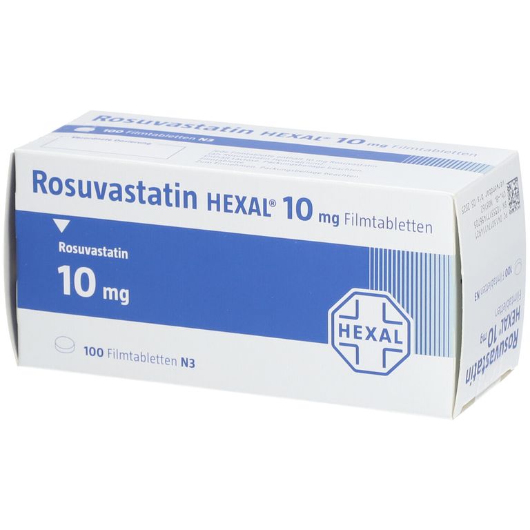 ROSUVASTATIN HEXAL 10 mg Filmtabletten 100 St mit dem E-Rezept kaufen ...